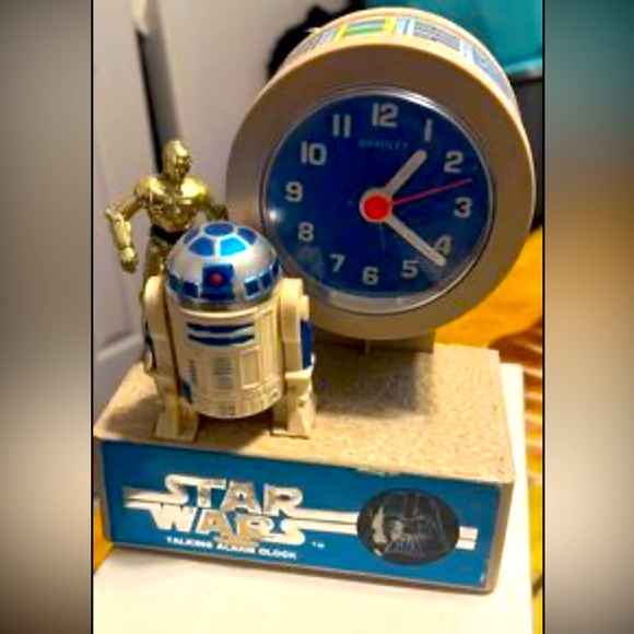 Wall Decor | Star Wars C3p R2d2 Talking Alarm Clock By Bradley Time ...